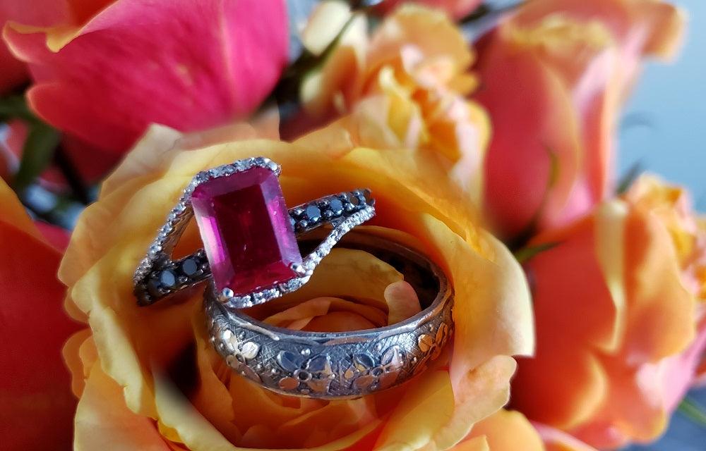 Fancy Deep Pink Purple Engagement Rings | New World Diamonds