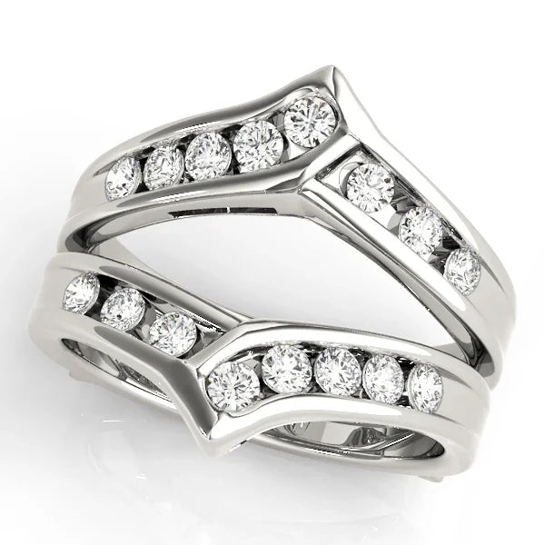 Chevron Channel Style Diamond Enhancer Band | Lab Grown Diamonds