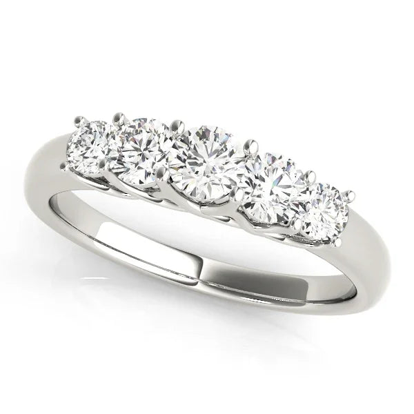 5 Stone Band Great Jewelry Diamond Wedding Bands | Lab Grown Diamonds