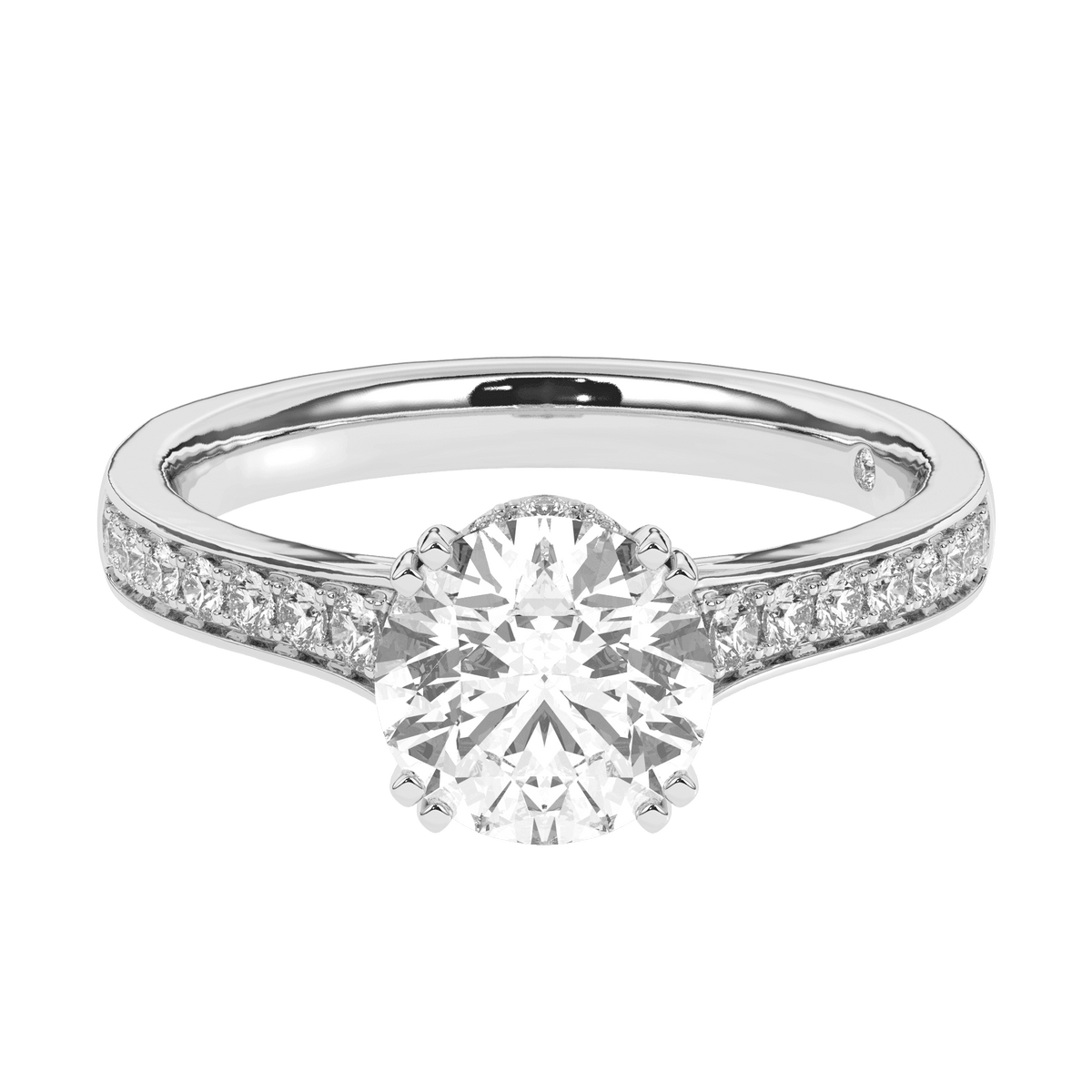 1/3 Ct. T.W. Lab-Grown Diamonds 14K White Gold Setting | New World Diamonds