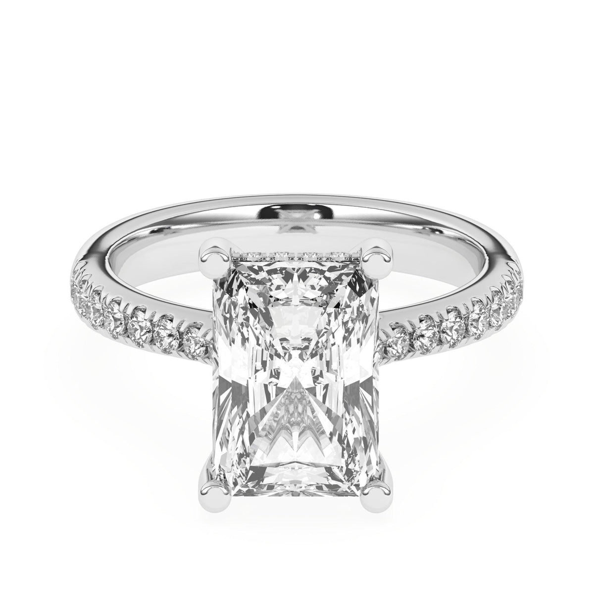 Beautiful Lab Grown Diamond 14K Gold gala Engagement Ring