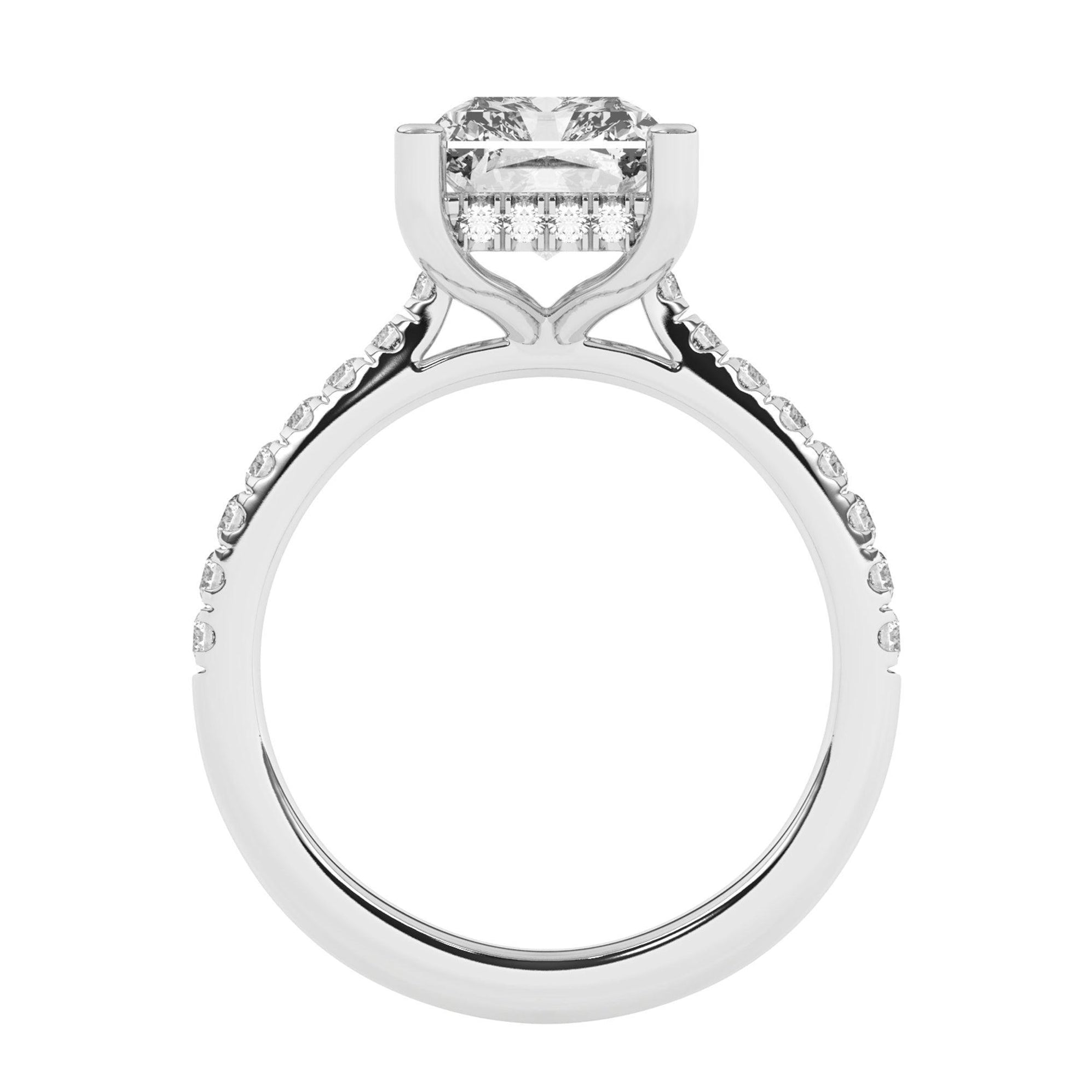 Beautiful Lab Grown Diamond 14K Gold gala Engagement Ring