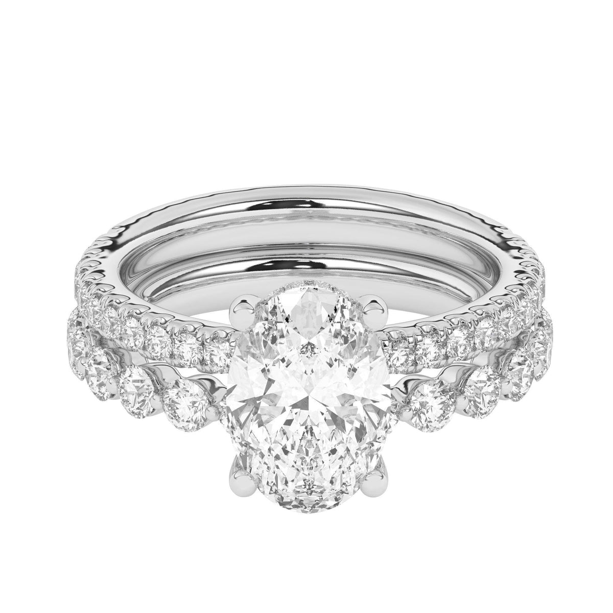 Beautiful Trendsetting Lab Grown Diamond Bridal Set For Women