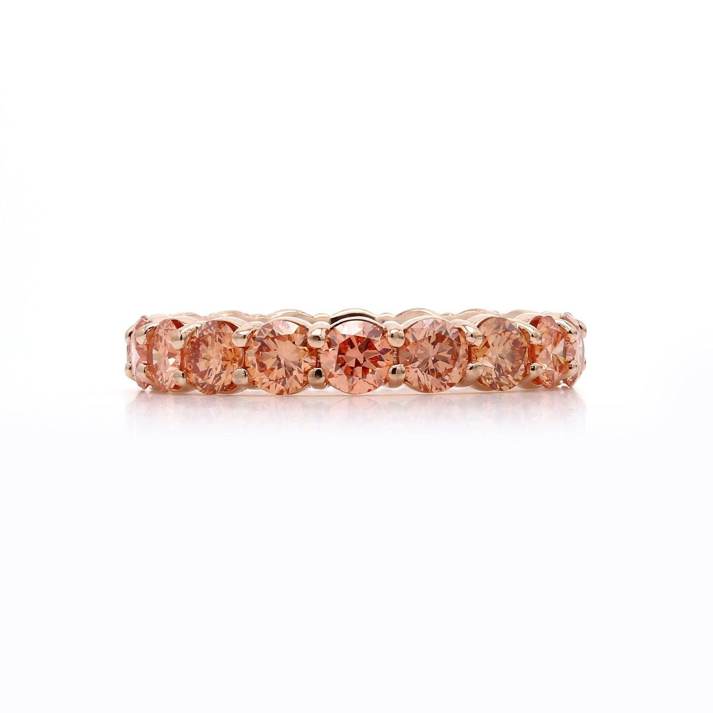 2 1/2 Ct. T.W. Orange Lab-Grown Diamond 14K Gold Eternity | Lab Grown ...