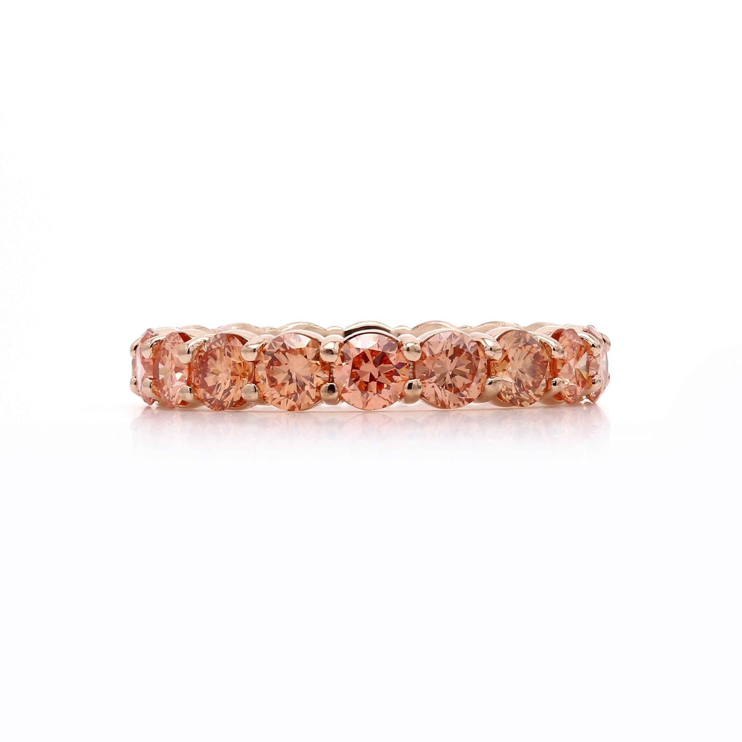 2 1/2 Ct. T.W. Orange Lab-Grown Diamond 14K Gold Eternity | Lab Grown ...
