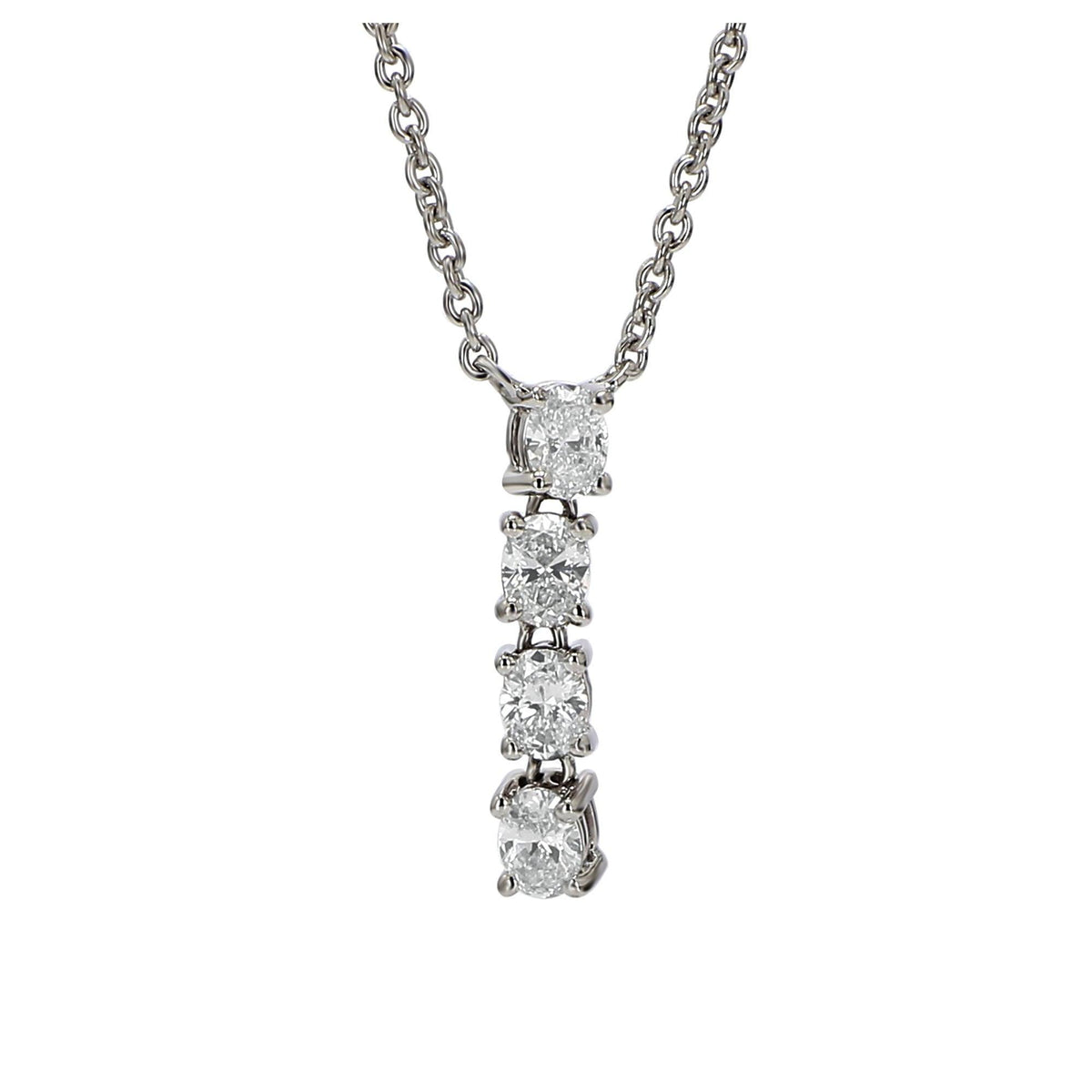 Dangle 4 Stone Diamond Pendant Fine Gold | Lab Grown Diamonds